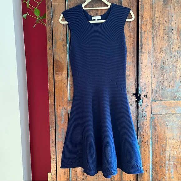 Milly | Dresses | Milly Blue Knit Dress | Poshmark